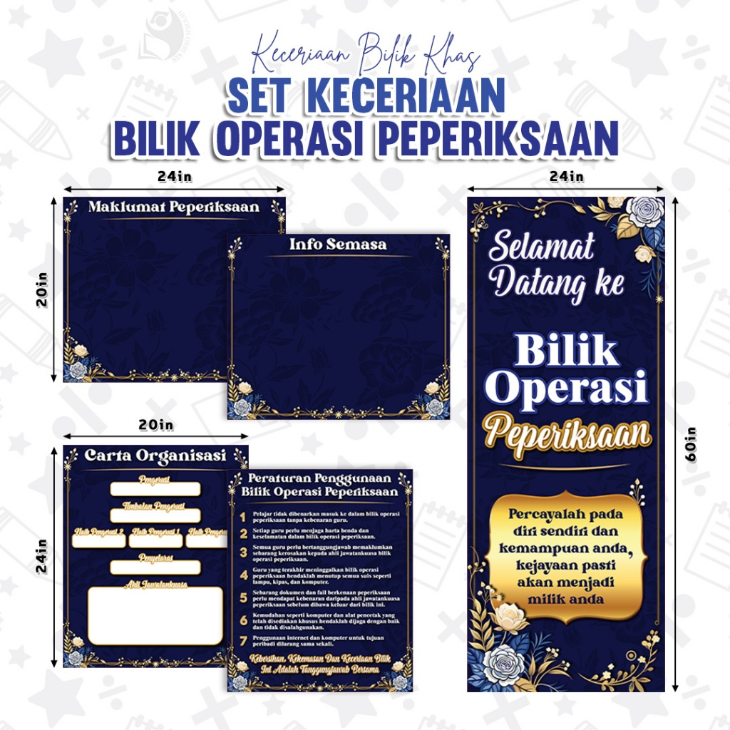 🌼1 DAY SHIP🌼 SET KECERIAAN BILIK OPERASI PEPERIKSAAN ABAD KE-21 / 5in1 ...