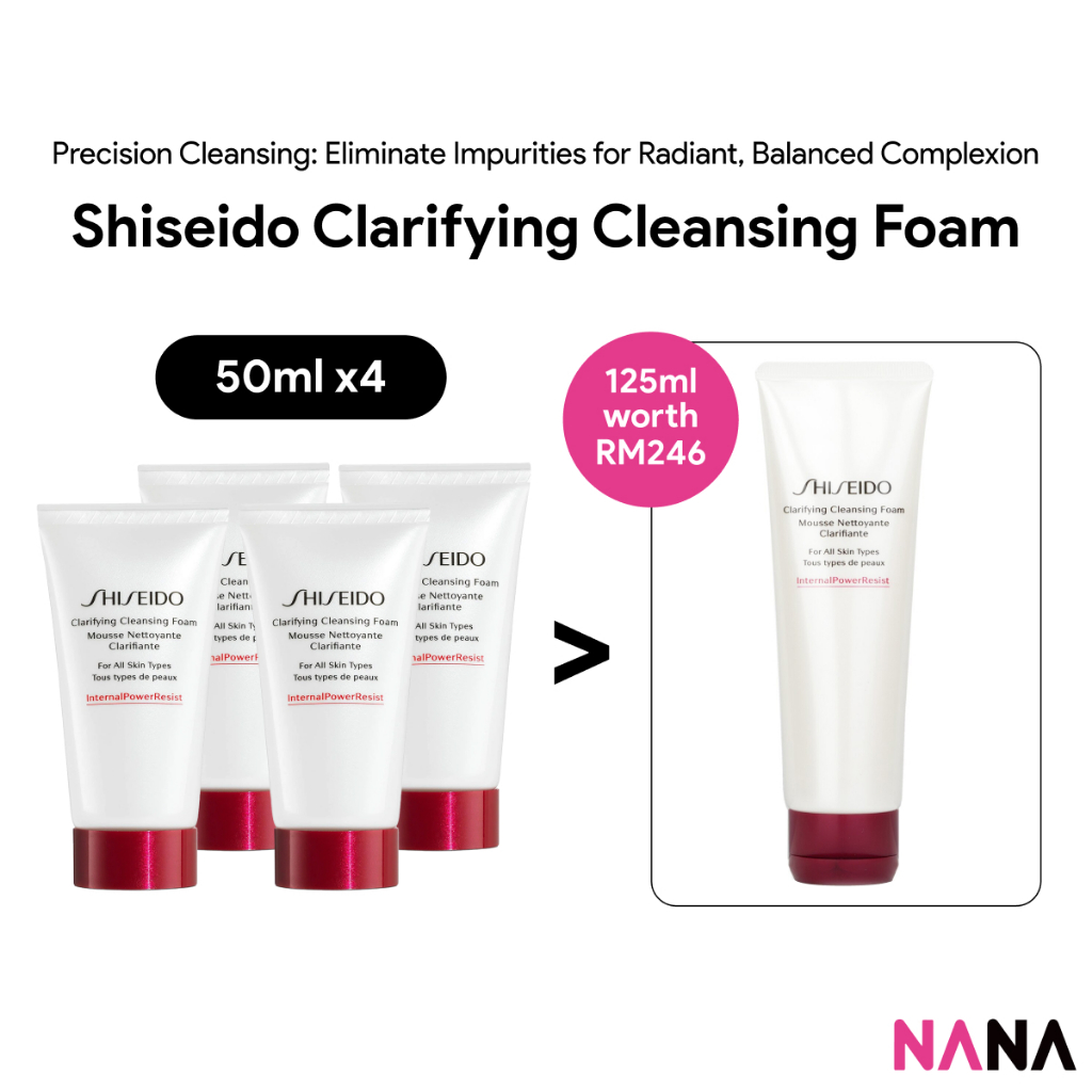 SHISEIDO Clarifying Cleansing Foam Sample Pack (50ml x 4/2) | Shopee ...