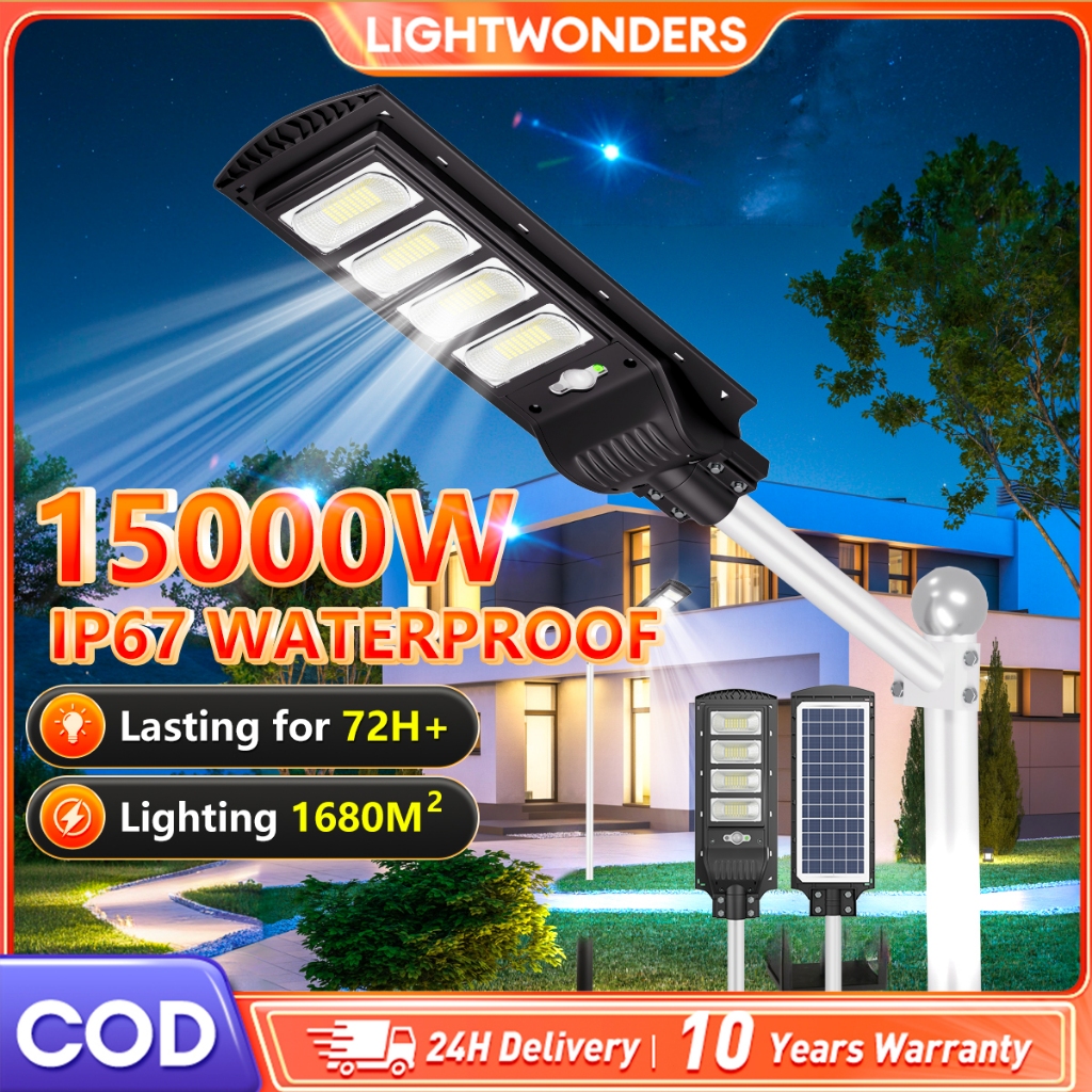 Solar light outdoor waterproof 35000W Lampu solar outdoor IP67 Street light Super bright ...
