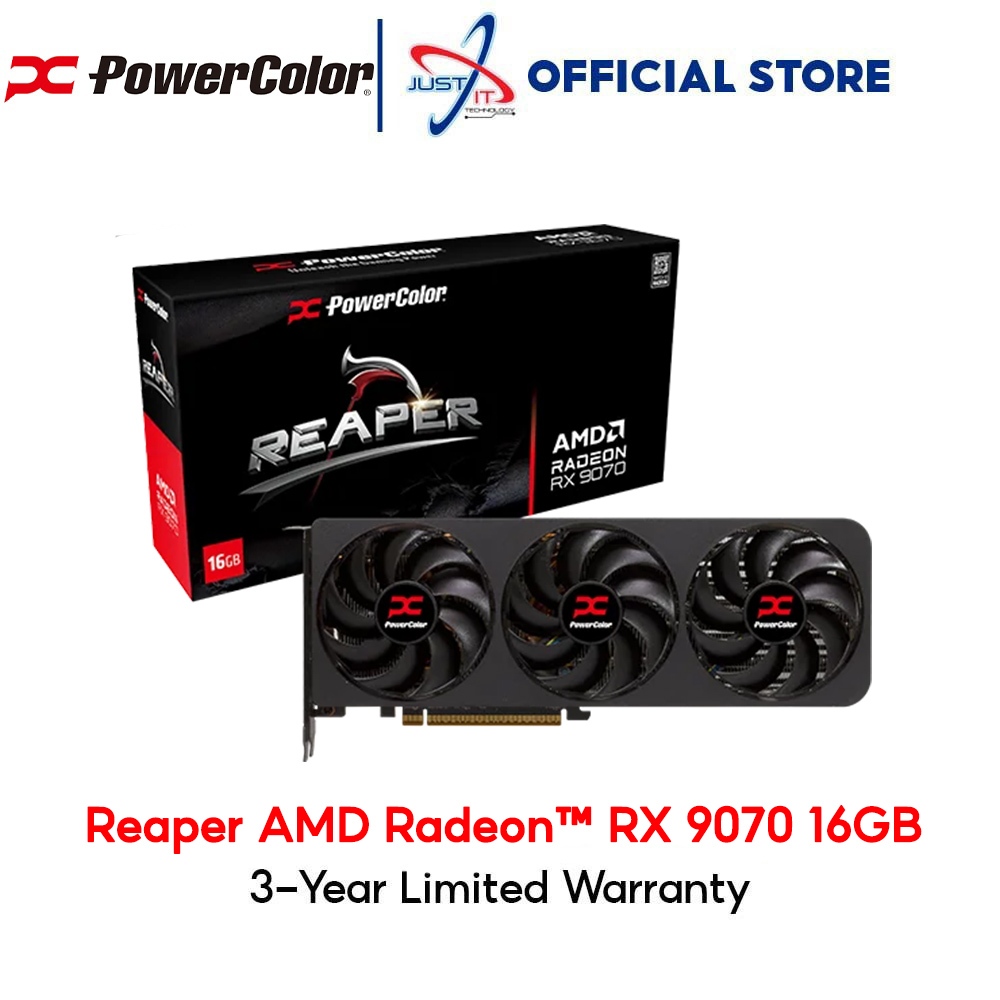 POWERCOLOR REAPER AMD Radeon RX 9070 16GB GDDR6 GRAPHICS CARD ( RX9070 ...