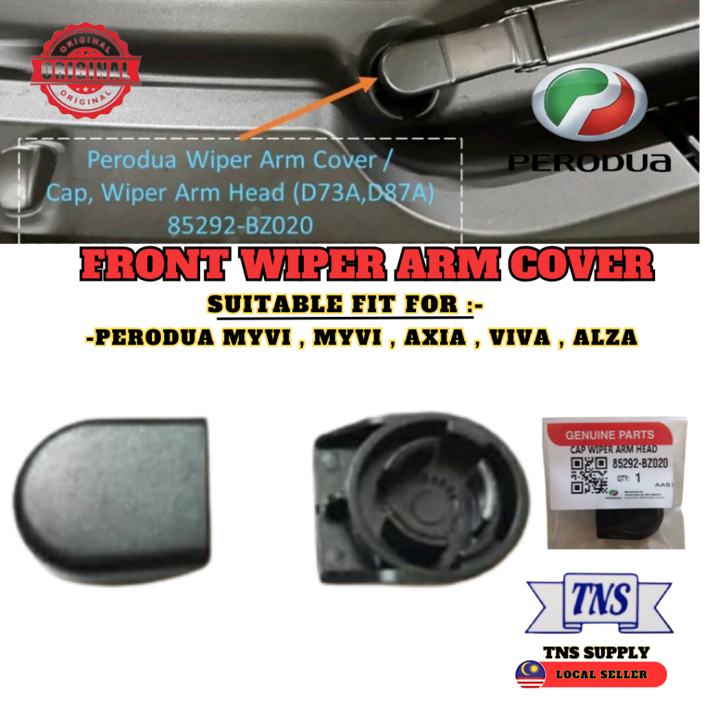 Original Perodua Front Wiper Arm Cap Cover Wiper Cap Myvi Axia Alza ...