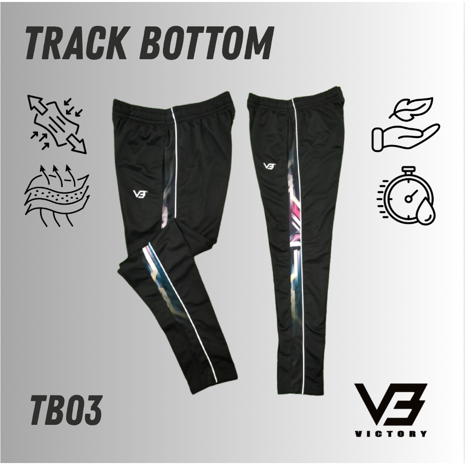Track bottom V3 Sports Light Weight TB03 Fast Dry With Pockets Colour ...