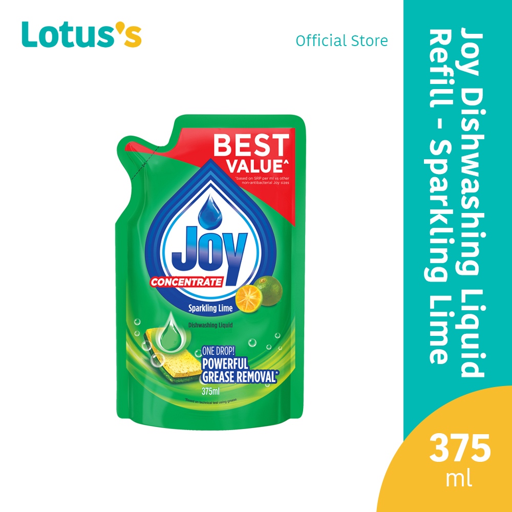Joy Dishwashing Liquid Refill Lime 375ml | Shopee Malaysia