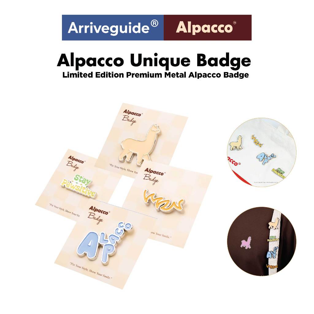 ALPACCO UNIQUE BADGE 4 Design Limited Edition Stylish Premium Metal Pin ...