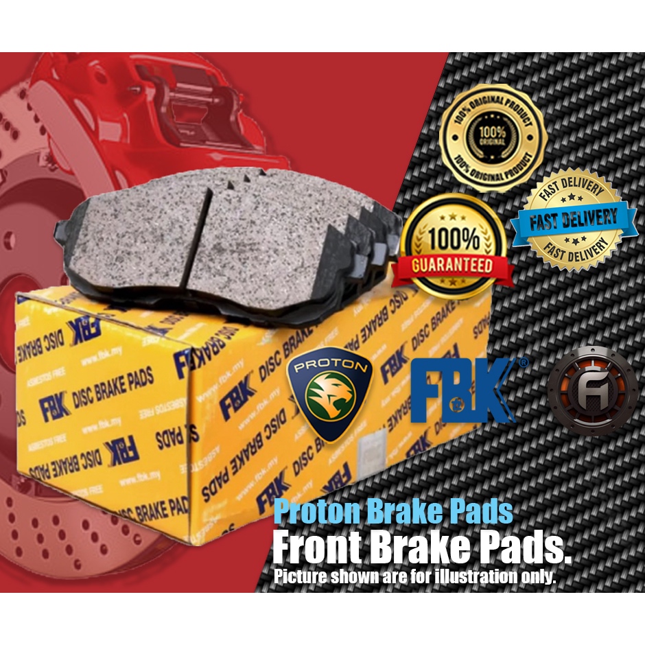 FBK FRONT BRAKE PADS (SET) | PROTON | 100% ORIGINAL | SABAH / SARAWAK ...