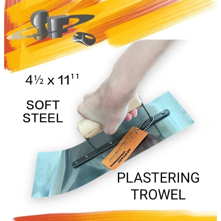 41/2"*11" SOFT STEEL PLASTERING TROWEL, IDEAL FOR SOFT PLASTERING JOB ...