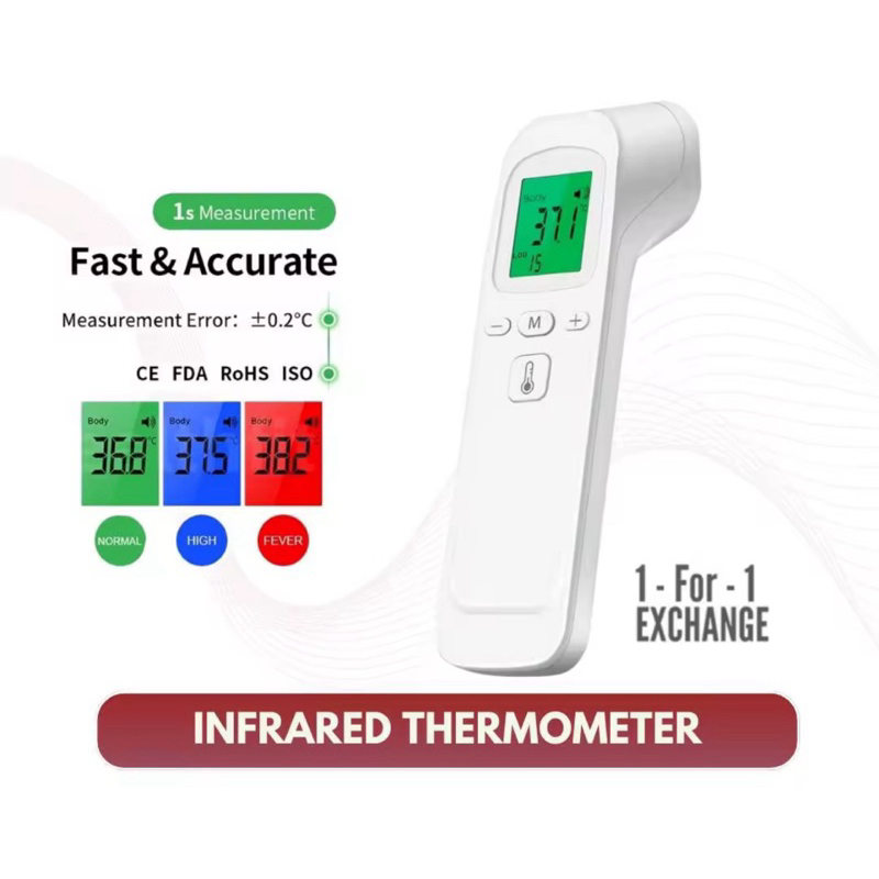 Termometer Digital Baby Infrared Forehead Thermometer Gun Temperature ...