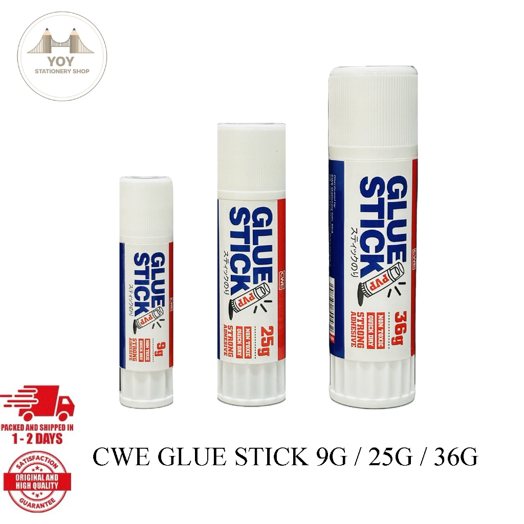 CWE GLUE STICK 9G / CWE GLUE STICK 25G / CWE GLUE STICK 36G (READY ...