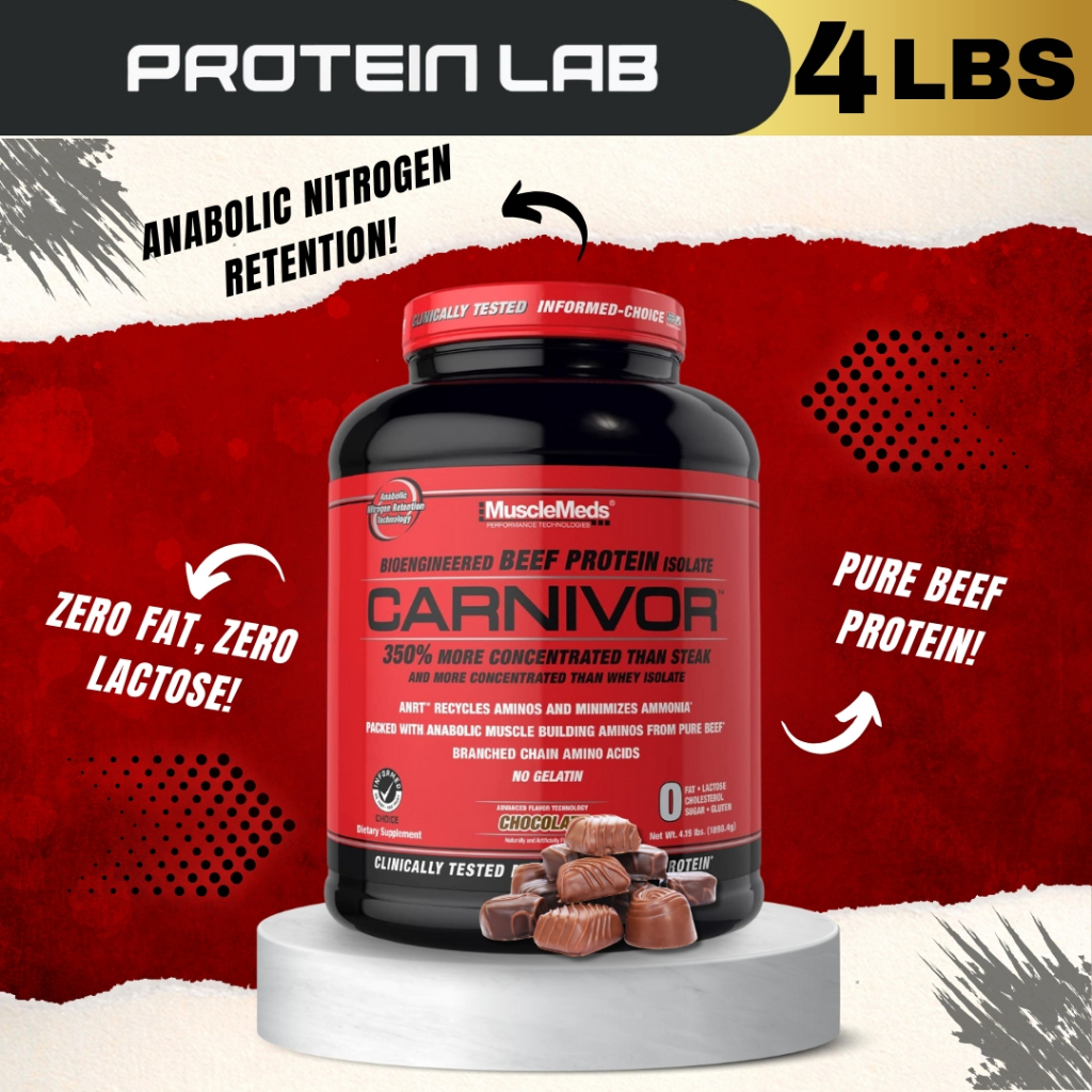 MUSCLEMEDS CARNIVOR BEEF PROTEIN ISOLATE (4lbs) | Shopee Malaysia