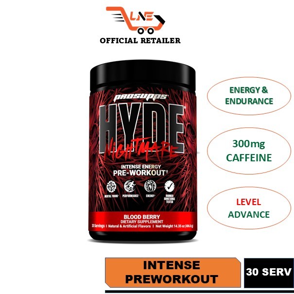 Prosupps Hyde Nightmare 30 Servings ( INTENSE Pre Workout ) | Shopee Malaysia