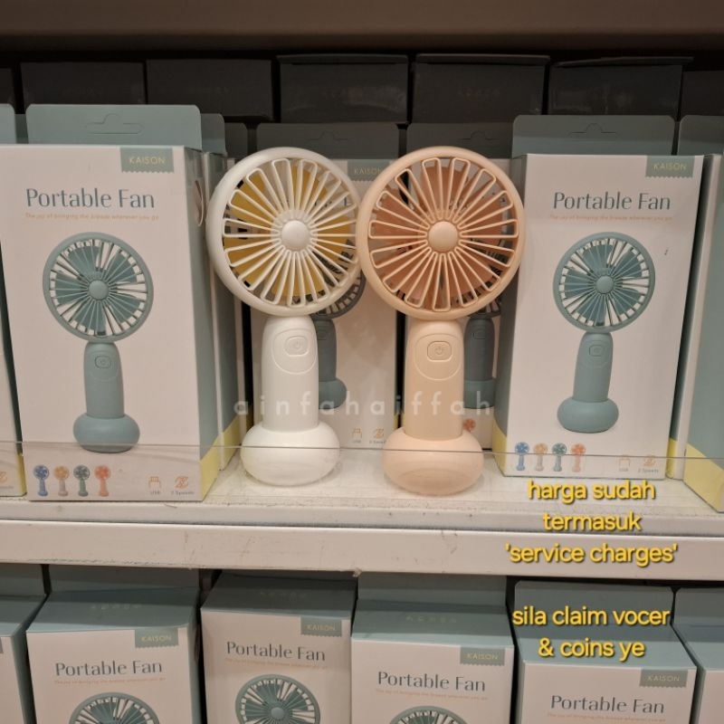 (WEEKEND) KAISON portable fan rechargeable micro-usb with stand ...