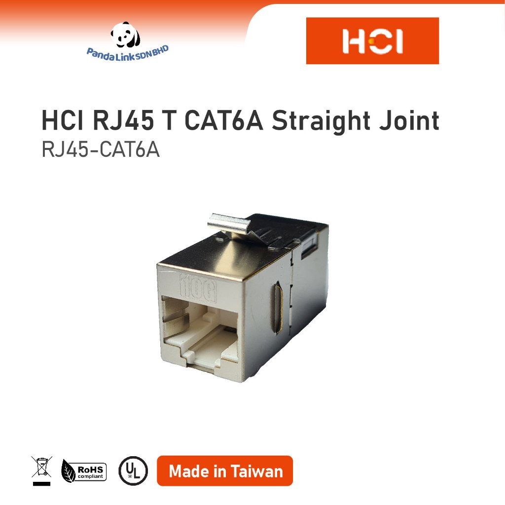 HCI 180" RJ45 CAT6A Straight Joint | Shopee Malaysia