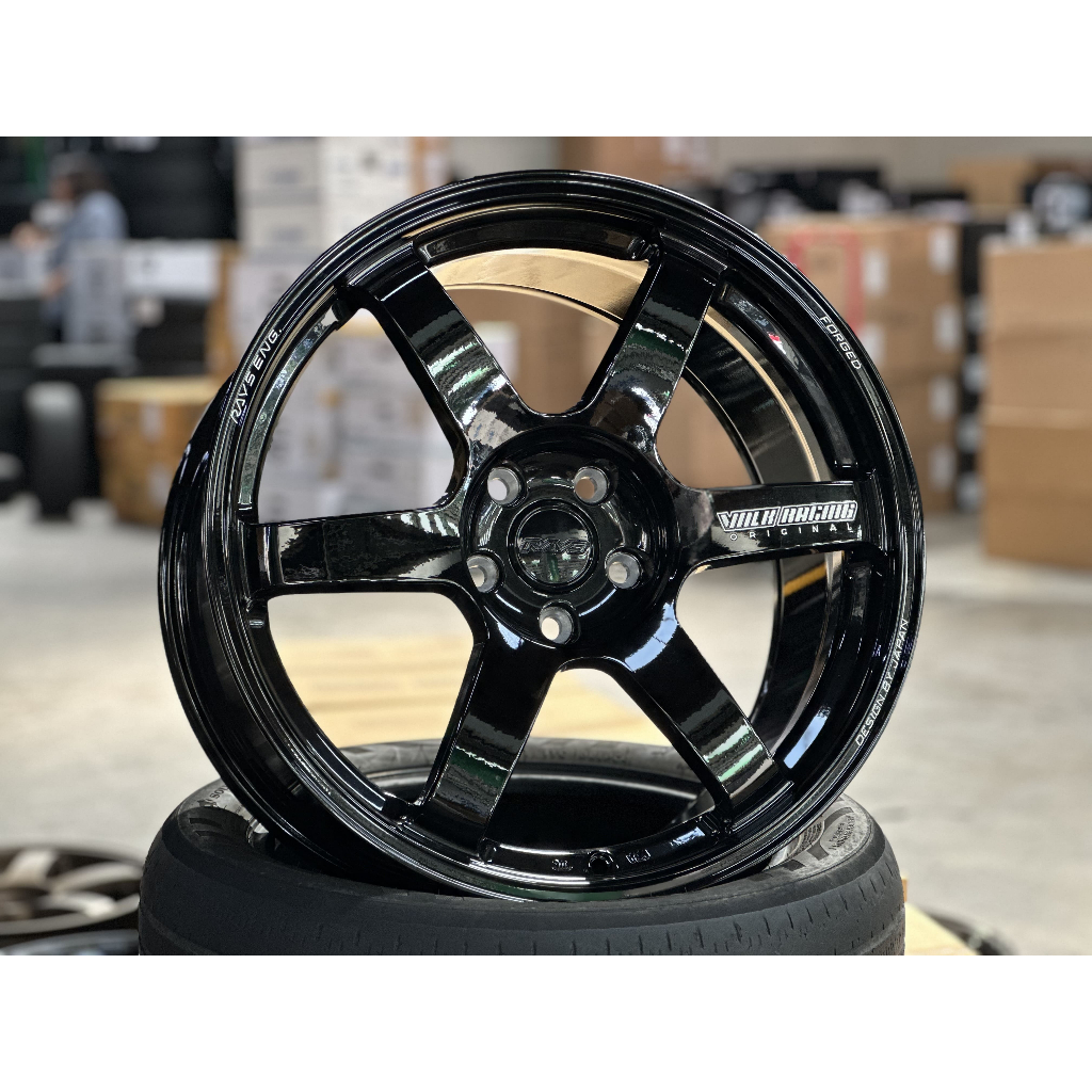NEW 19X8.5J 19X9.5J AOW TE37 Saga Rim (set of 4) Black 5X112 for ...
