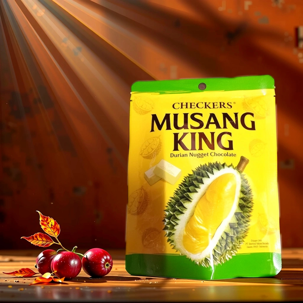 Checkers Musang King Durian Nugget Chocolate | Premium White Chocolate ...
