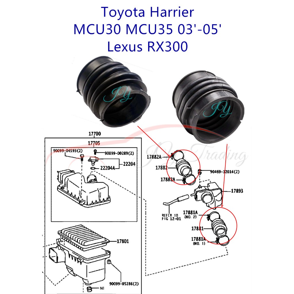 Toyota Harrier MCU30 MCU35 03'-05' Lexus RX300 Camry MCV30 3.0 Air ...