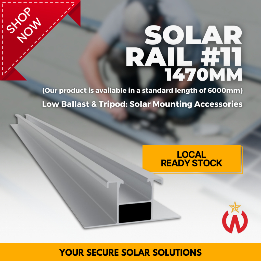 Winstar Solar Low Ballast Rail #11 1470MM | Shopee Malaysia