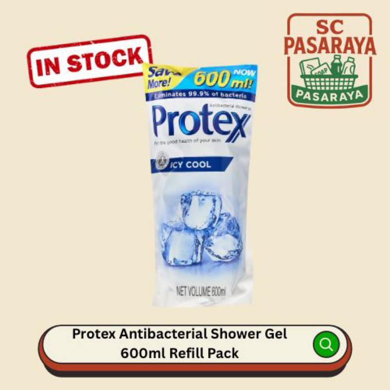 Protex Antibacterial Shower Gel 600ml Refill (Eliminates 99.9% bacteria ...