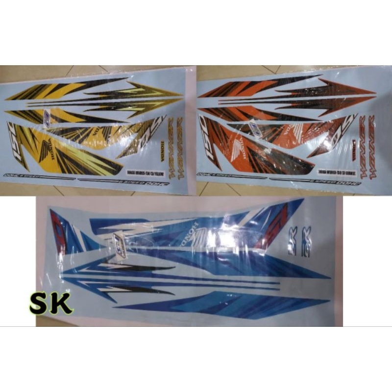 HONDA RS150 RS 150 WINNER 150 VIETNAM CUSTOM DESIGN (3) STRIPE BODY ...