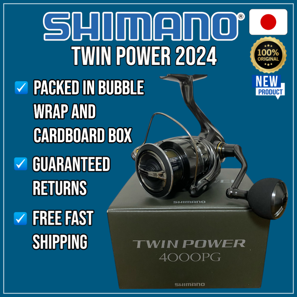Shimano 24 Twin Power Spinning Reel Salt Water Fishing Mesin Pancing | Shopee Malaysia