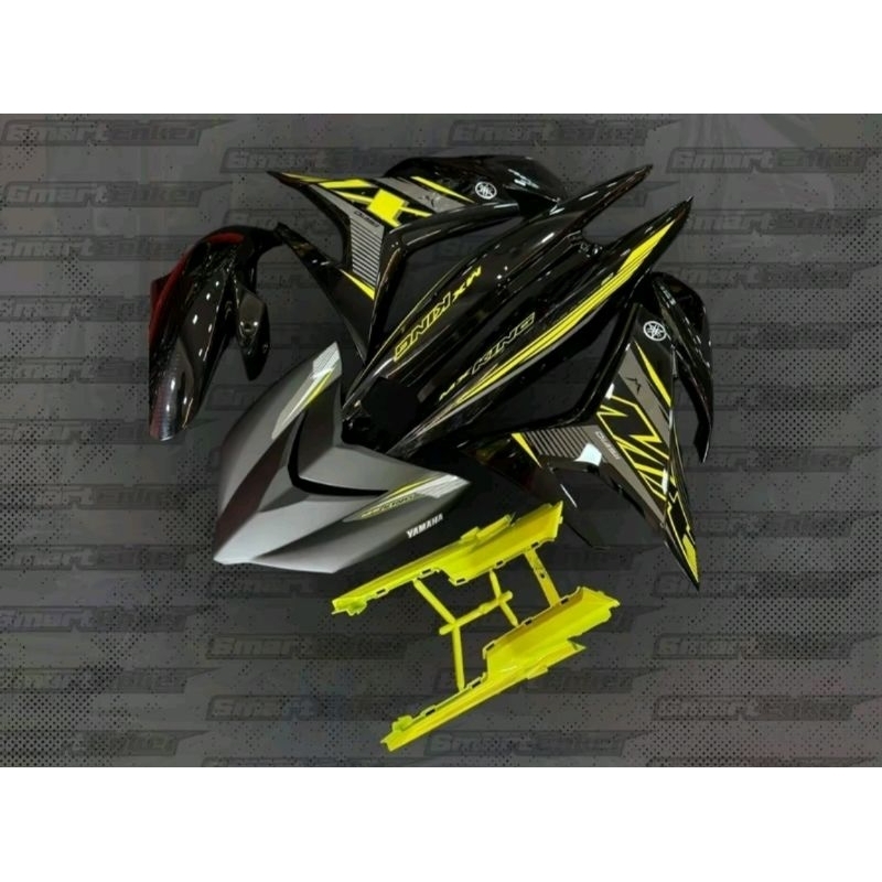 Y15 v1 v2 hijau purba X batik cover set tampal.siap sticker | Shopee ...