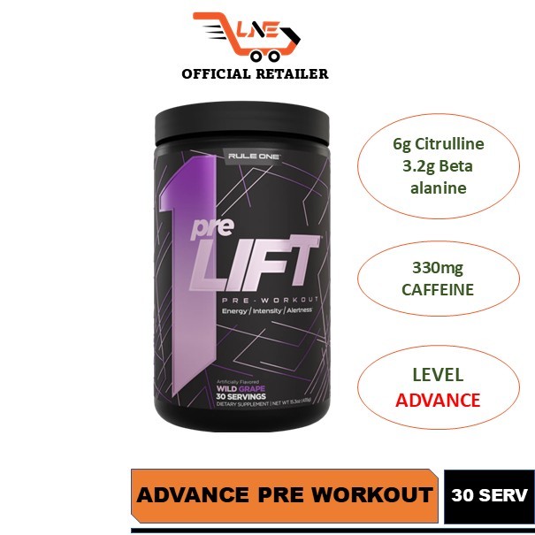 Rule 1 PreLIFT 30 Servings ( Intense Preworkout ) | Shopee Malaysia