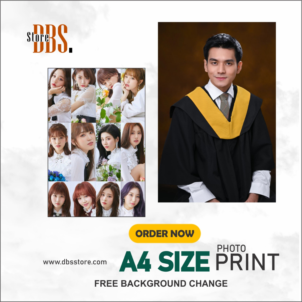 𝐀𝟒-𝟭𝗣𝗖𝗦 ｜HD Double Glossy High Quality Photo Print｜Cuci Gambar Murah ...