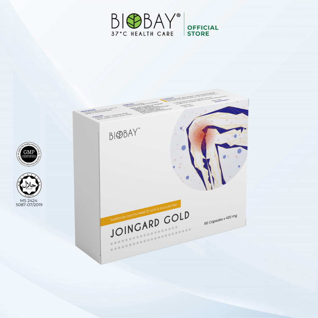 BIOBAY Joingard Gold (420mg) Vege Cap | Joint Pain, Joint Care Health Supplement | Sakit Sendi ...