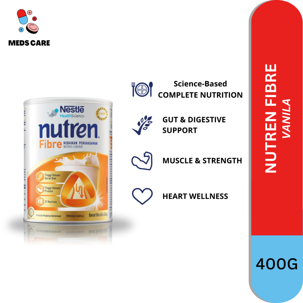 NESTLE NUTREN Fibre Vanilla (400g) | Shopee Malaysia