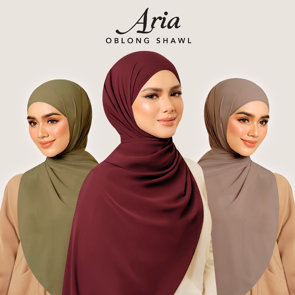 Radiusite - ARIA Oblong Long Shawl Material Chiffon Diamond With Baby ...