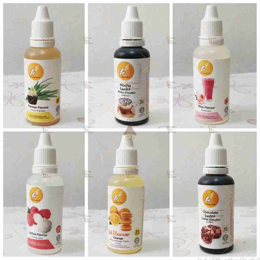 Food Flavouring Repacking [HALAL] 可食用香精 可食用味道 香草精 Vanilla Essence Red ...