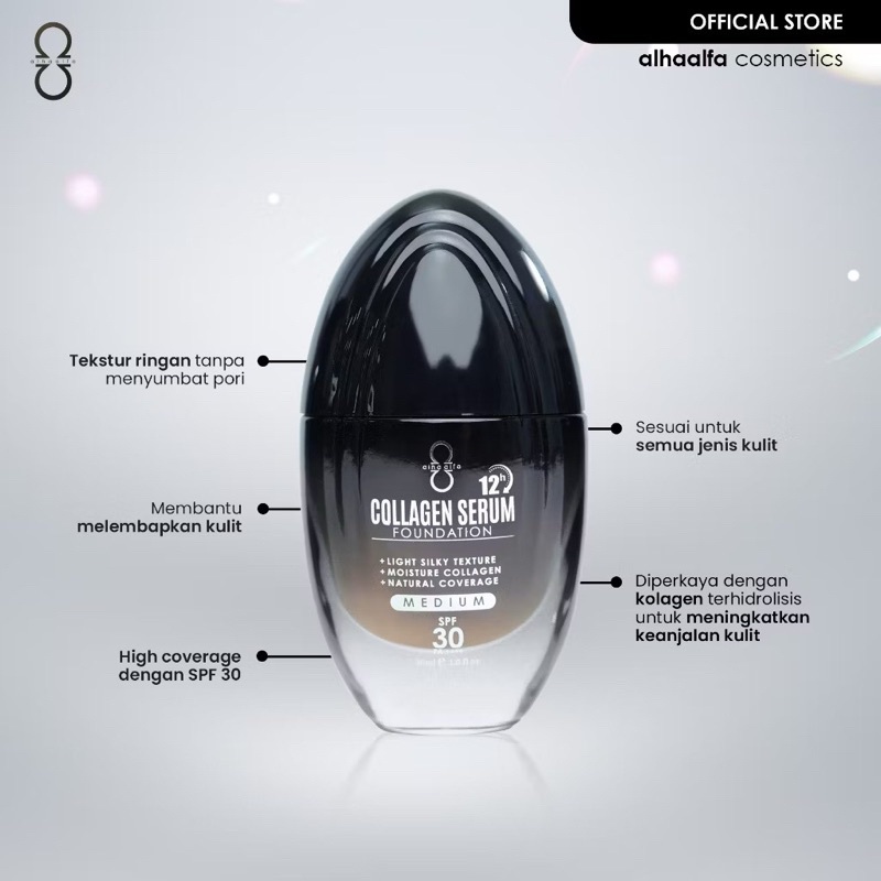 ALHA ALFA COLLAGEN SERUM FOUNDATION NEW!! | Shopee Malaysia