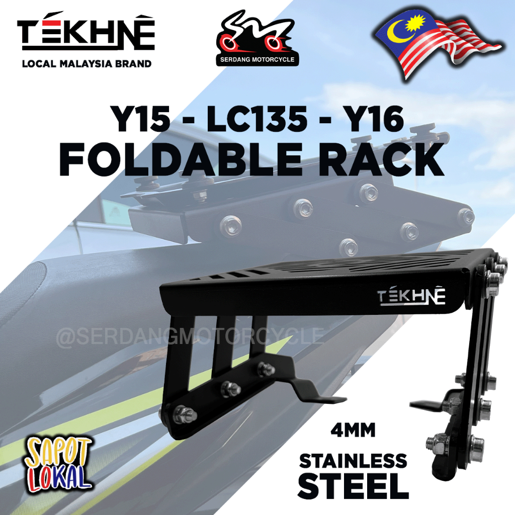 TEKHNE Adjustable Stainless Steel Foldable Heavy Duty Top Box Rack ...