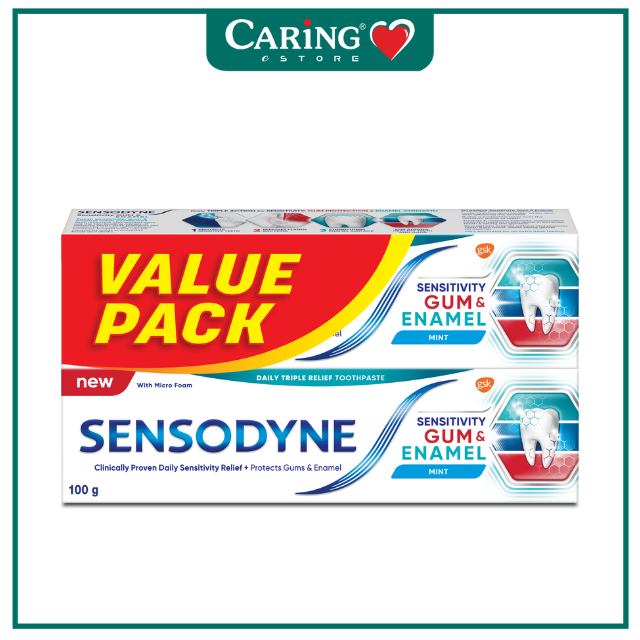 SENSODYNE SENSITIVITY GUM & ENAMEL TOOTHPASTE 100G 2S | Shopee Malaysia