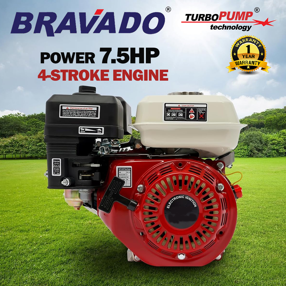 🔥HEAVY DUTY🔥 7.5HP 4-Stroke Gasoline Petrol Engine | Japan & USA ...