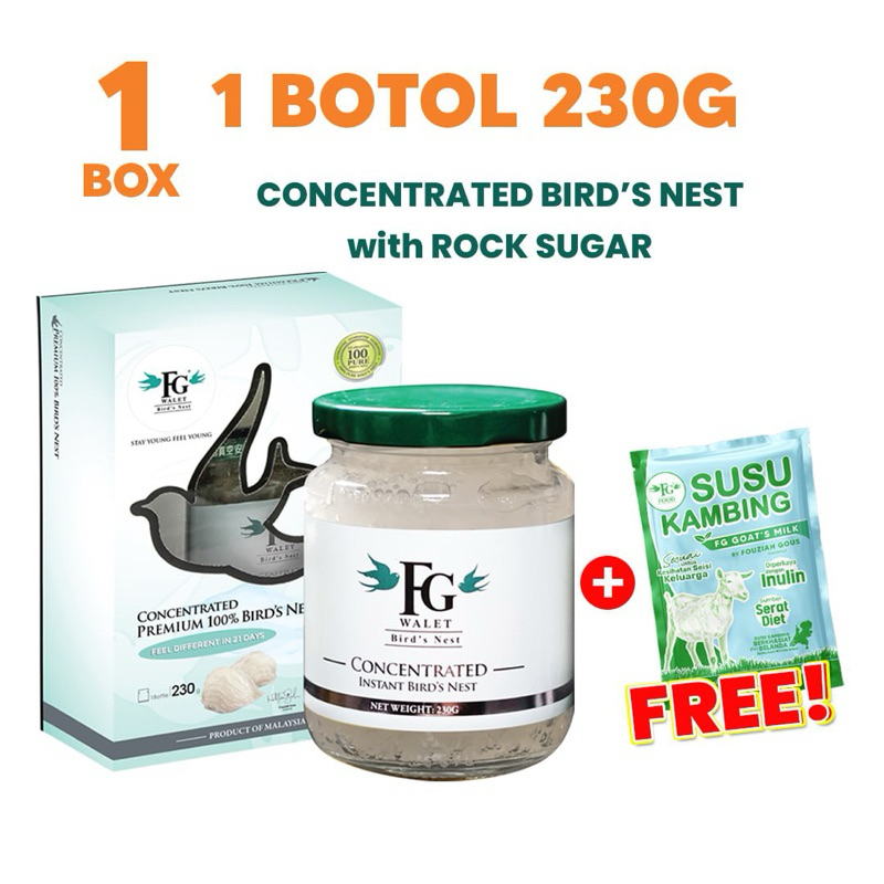 FG Walet Concentrated 100% Pure Birds Nest Gelly Hand Made ( Triple ...