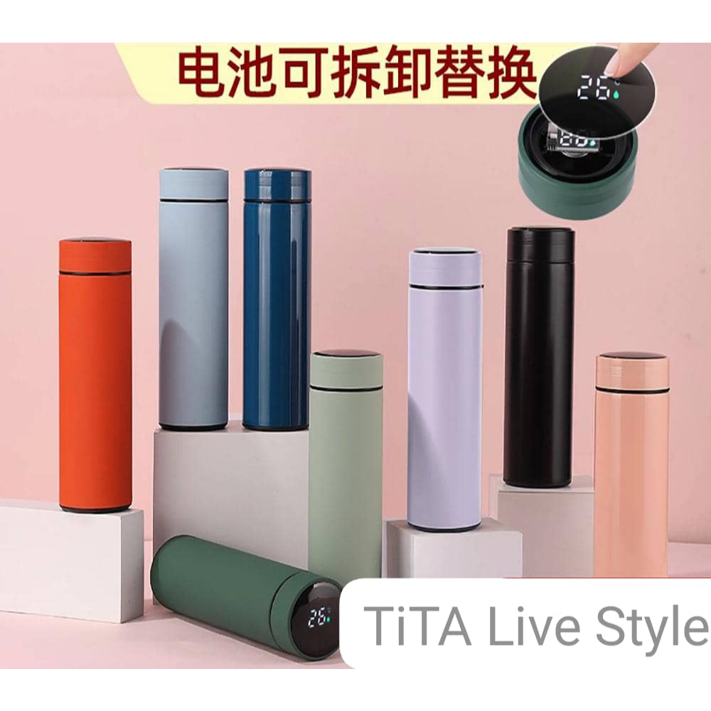 TiTA THERMOS Flask botol air temperature bottle display vacuum Flask ...
