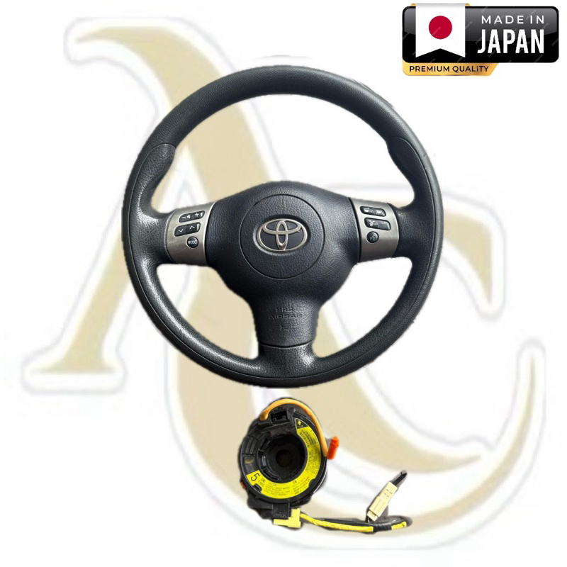 Toyota Wish ANE10 ZNE10 Full Multifunction Steering Wheel with Clock ...