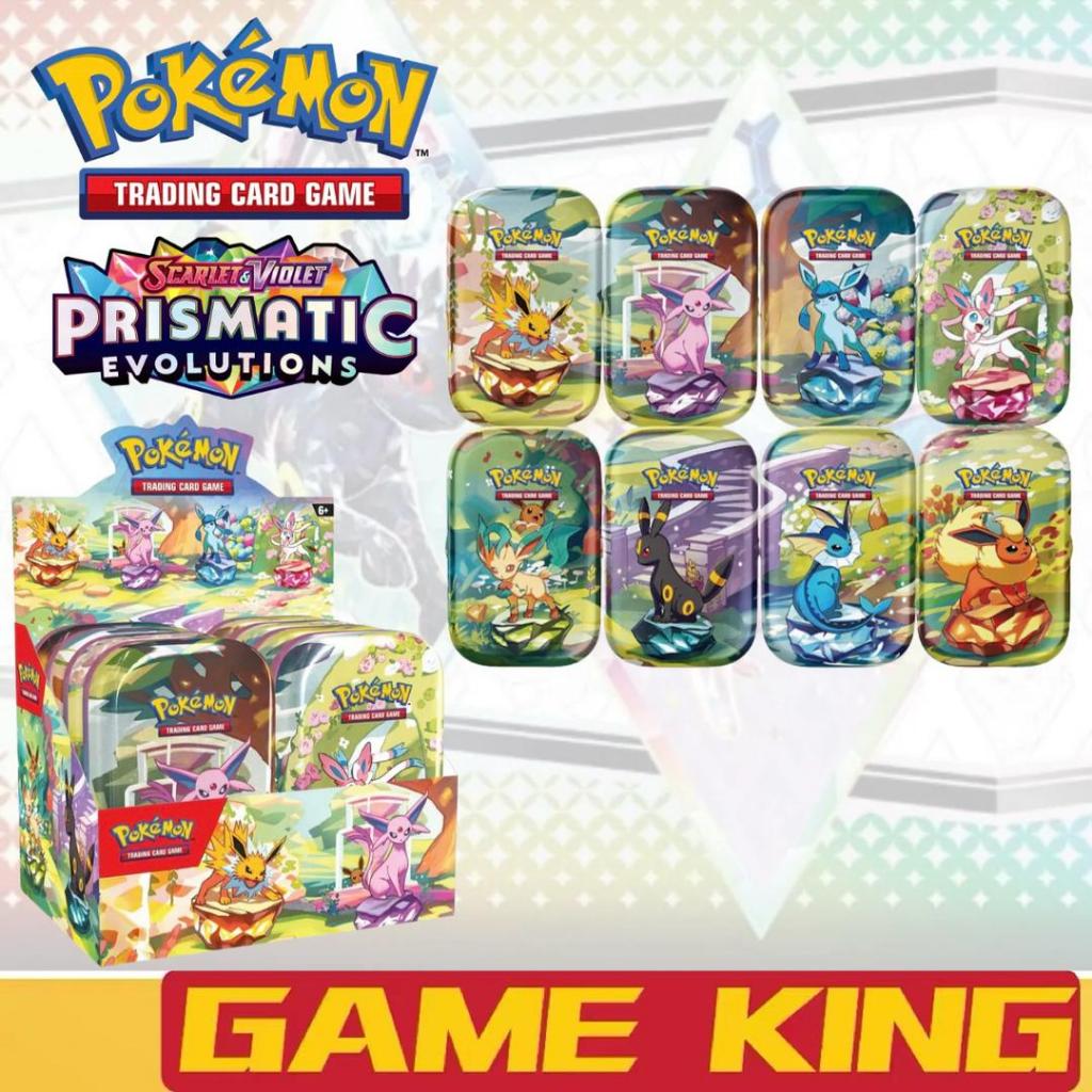 Pokemon TCG SV8.5 Prismatic Evolution Mini Tin Whole Set (8PCS ...