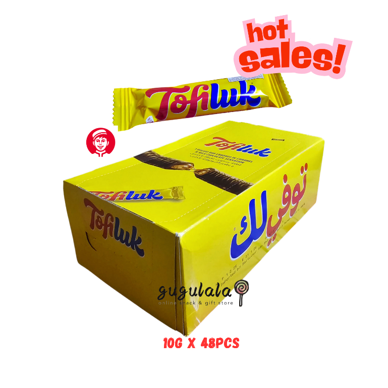 Tofiluk Caramel Crunch Chocolate Bar 10g x 48pcs | Shopee Malaysia