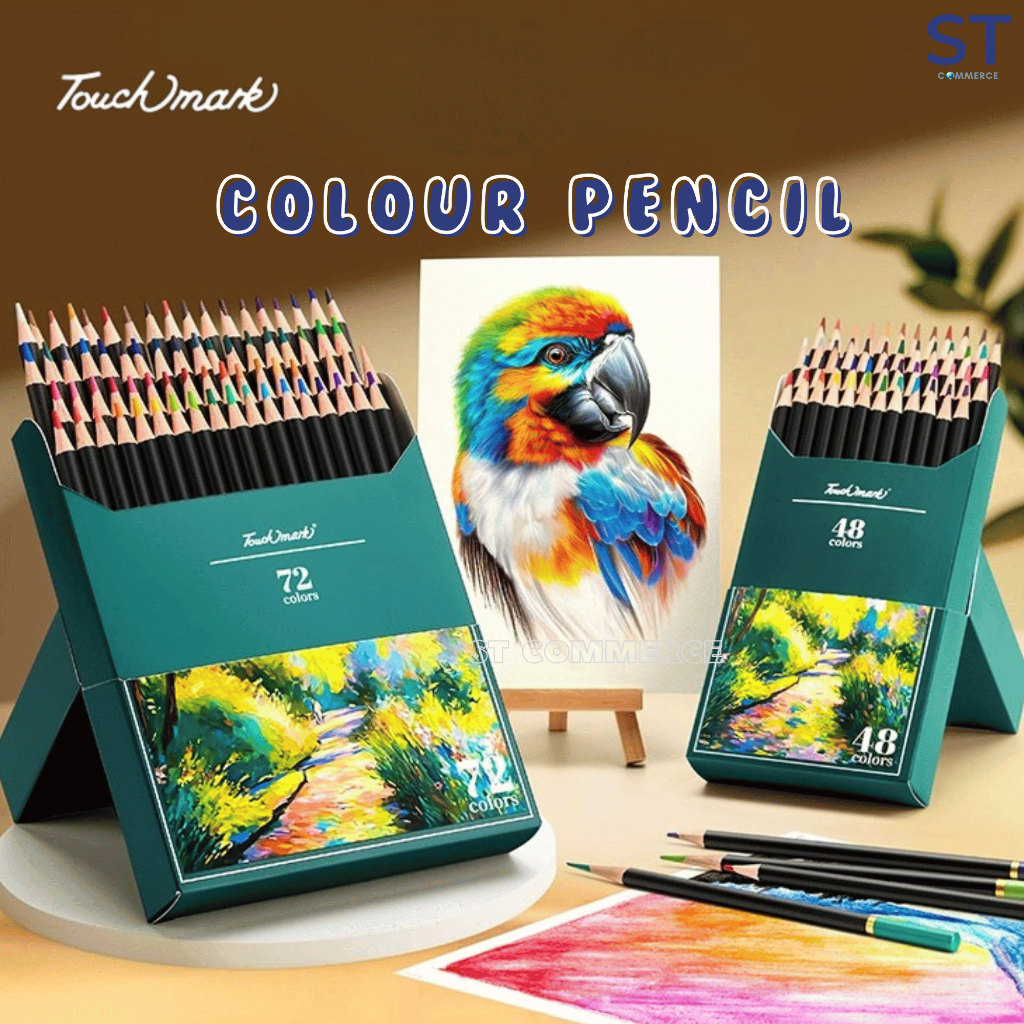 Touchmark Colour Pencil (36/48/72) Pensel Warna School Kids Stationery Set Home Stationery For ...
