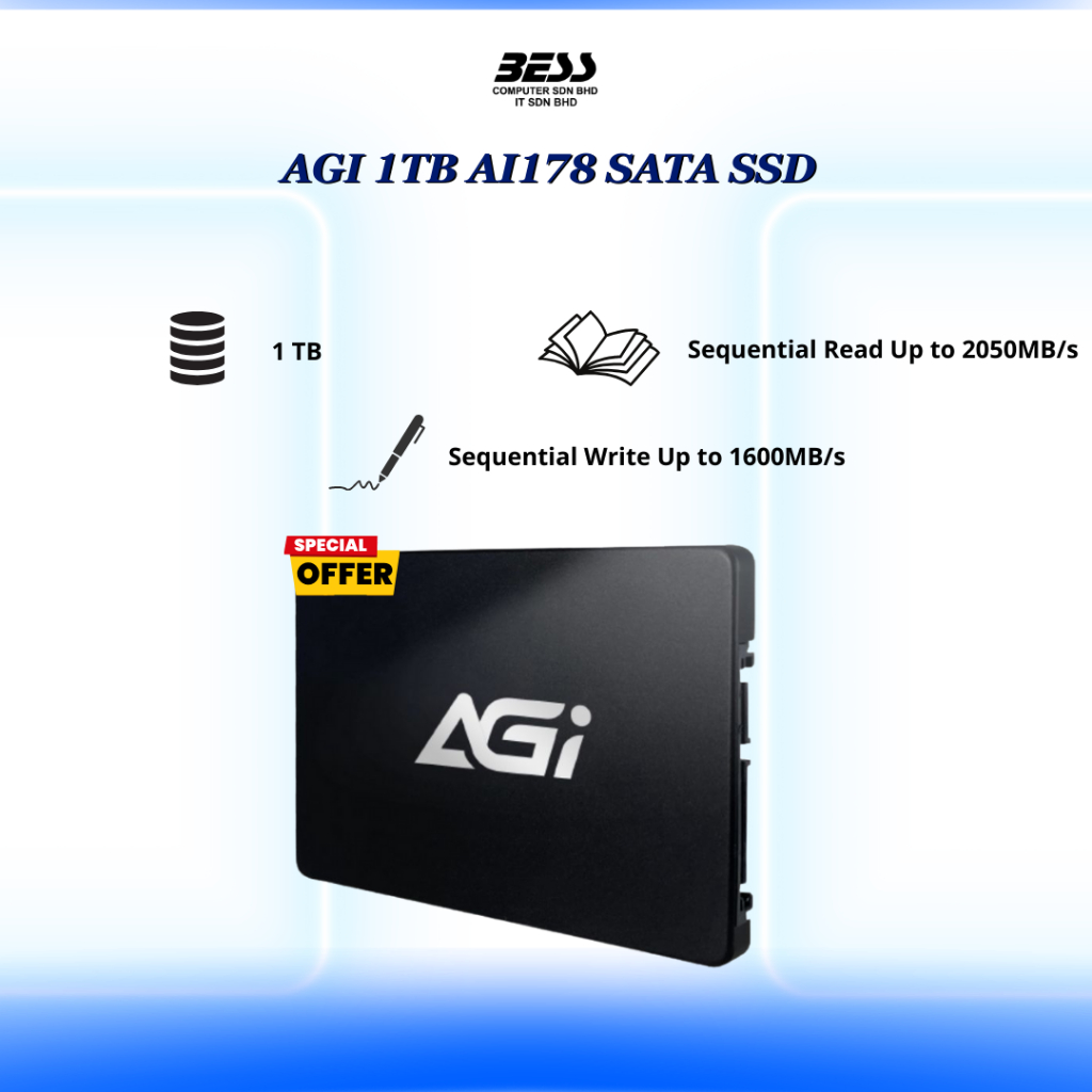 AGI AI178 SATA SSD (512GB/1TB) | Shopee Malaysia