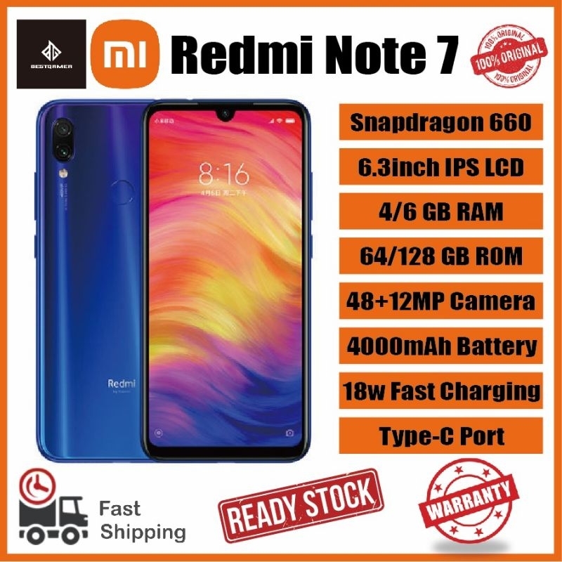 Redmi Note 7 4+64/6+128 (Original Used Phone) | Shopee Malaysia