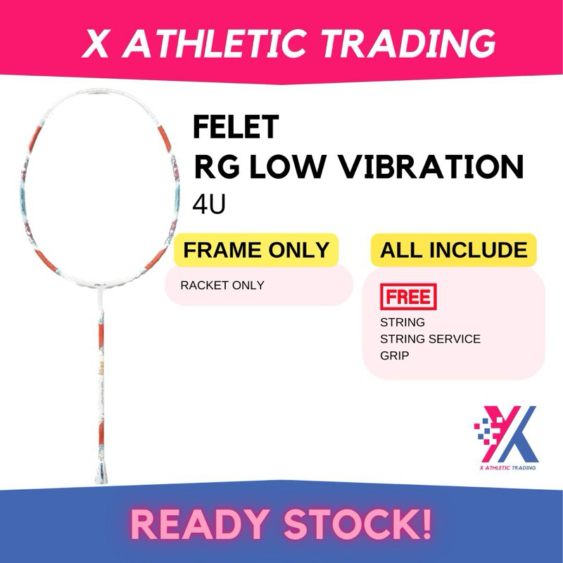 [Ready Stock] Felet Rg Low Vibration /RG低振动 high tension 35lbs mid ...