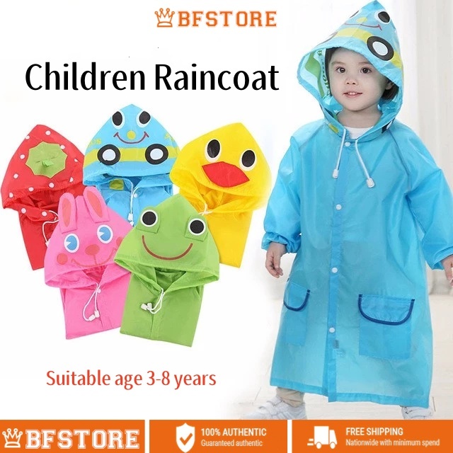 EVA Children Raincoat Thickened Waterproof Rain Coat Kids Clear ...