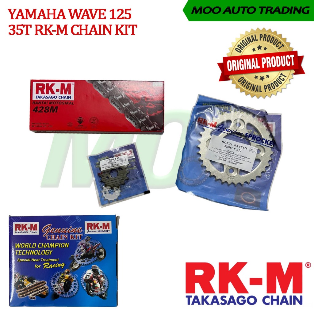 HONDA WAVE 125 RKM RK-M CHAIN KIT / SPROCKET SET | Shopee Malaysia