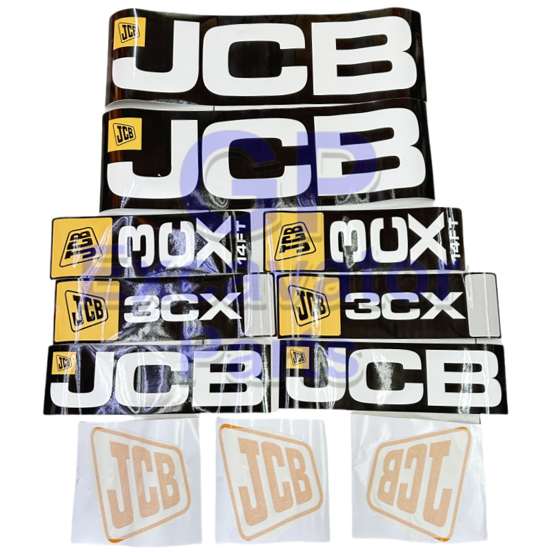 JCB 3CX Backhoe Loader Sticker Set | Shopee Malaysia