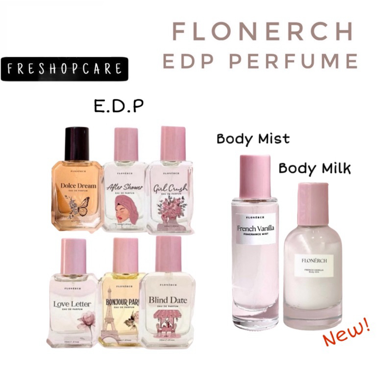 FLONERCH. Eau De Parfume (30ml) | French Vanilla Body Mist & Body Milk ...