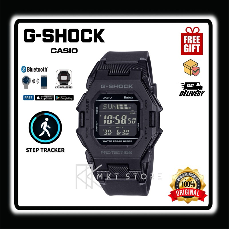 Original G-shock Bluetooth Step Tracker GDB500-1 / GD-B500-1 / GD-B500-1DR Digital watch ...