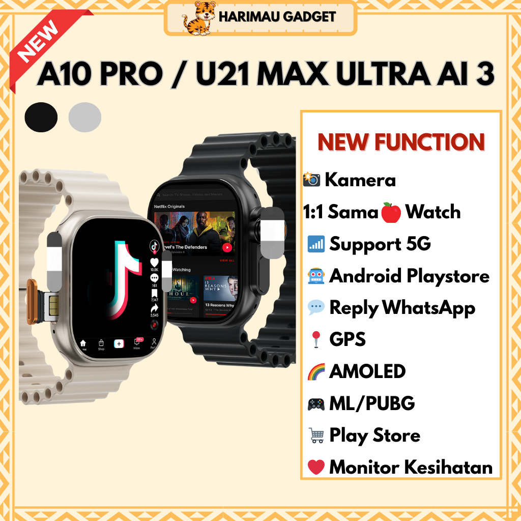 MAXWEAR A10 PRO Ultra 2 49mm Smart Watch Super Amoled Cellular Sim Card ...
