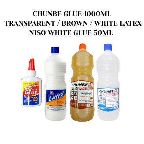 {DOSSVETT}CHUNBE WHITE LATEX ADHESIVE / BROWN MULTI PURPOSE ADHESIVE ...